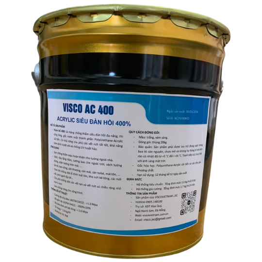 Visco AC 400 acrylic waterproof paint (20Kg) | ViscoVietNam
